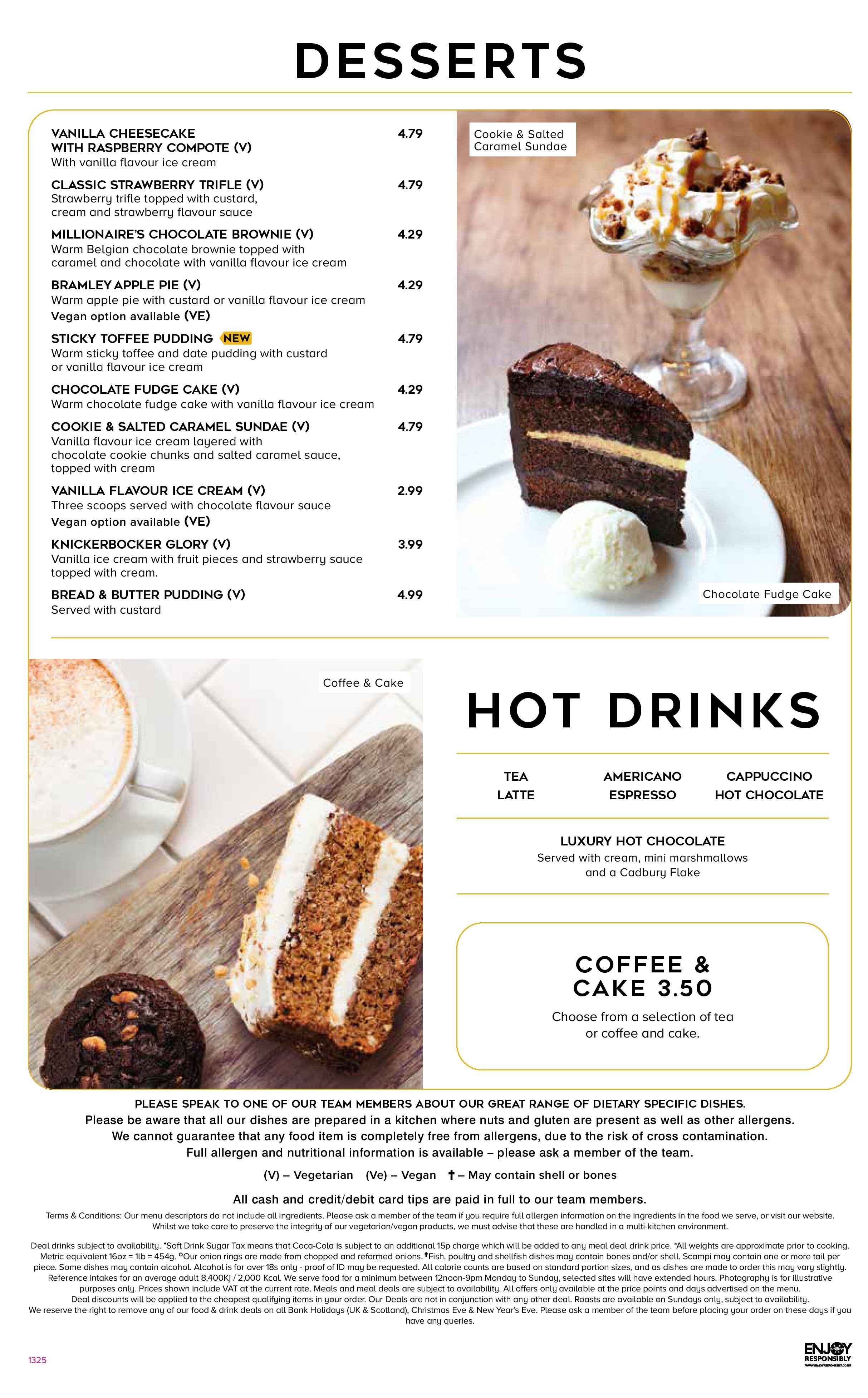 Menus - Western Arms